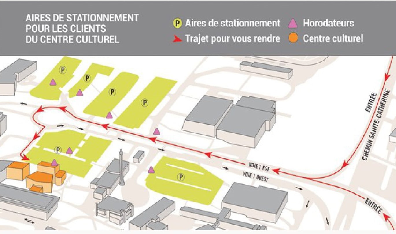 Stationnement - Centre culturel de l'Université de Sherbrooke